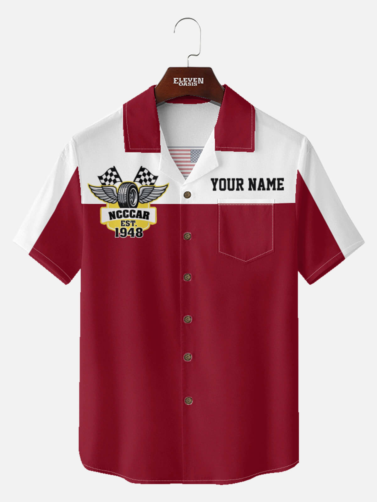 Tall Men's Custom Vintage Racing Winged Logo Short | Eleven Oasis