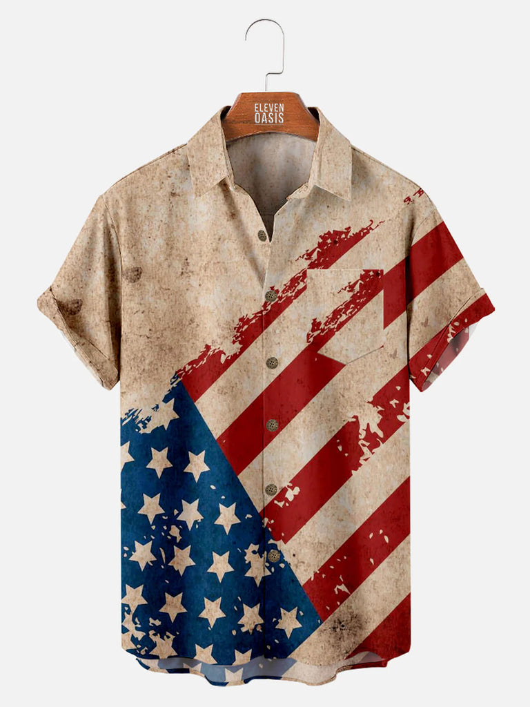 Men's Flag Shirts | Patriotic Designs by Eleven Oasis