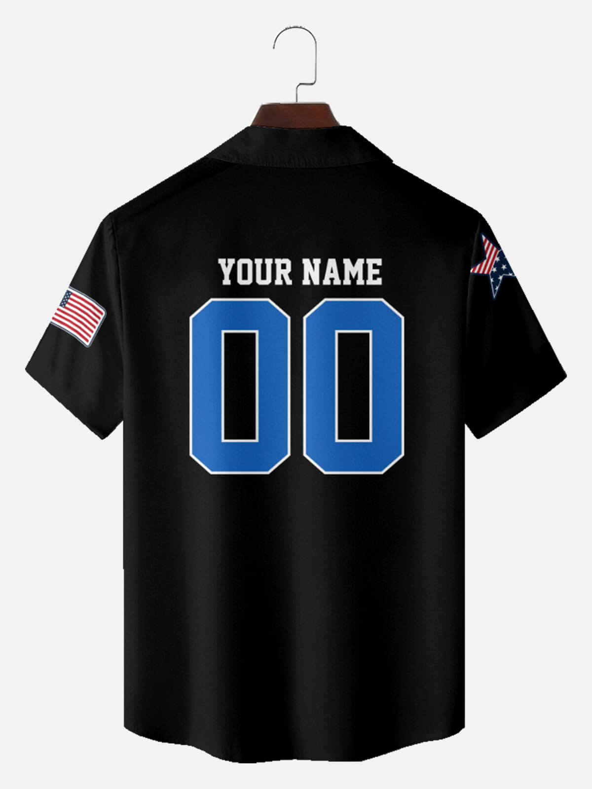 Men's Custom Racing Flags Stripes & Stars Short Sleeve | Eleven Oasis